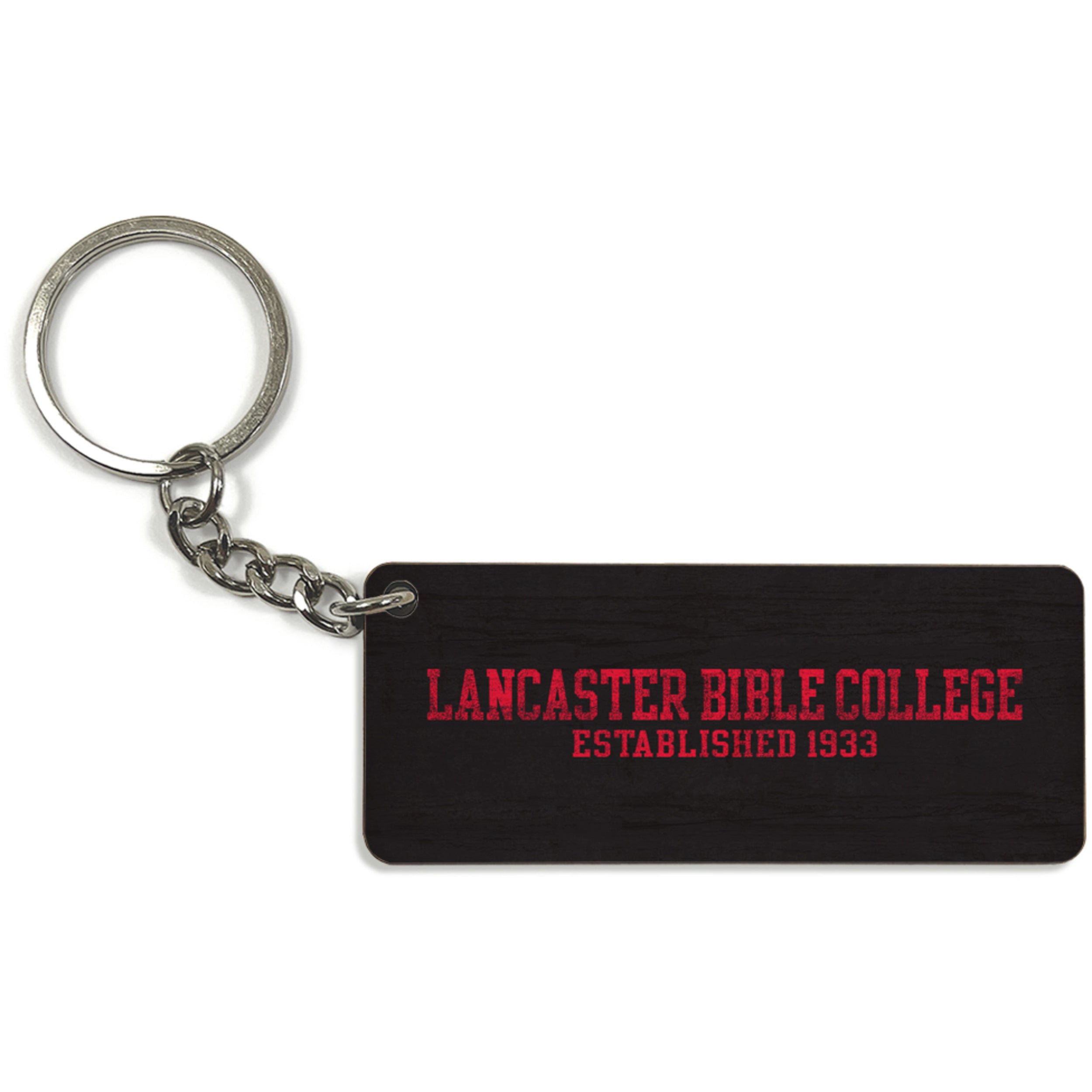 Small Rectangle Key Chain | Black – Lancaster Bible College Campus Store